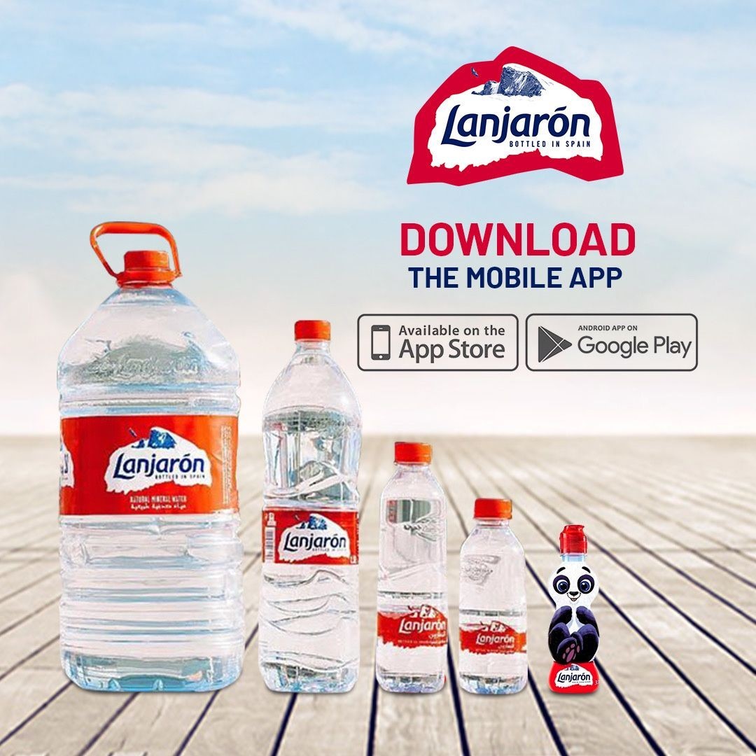 Get pure natural mineral water at a click 💧Download our app today ☝🏻 ...